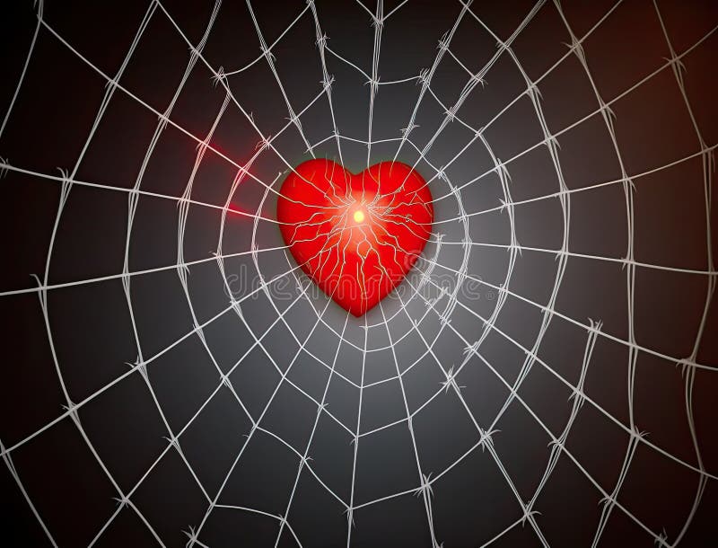 Spider Web Love Stock Illustrations – 528 Spider Web Love Stock ...