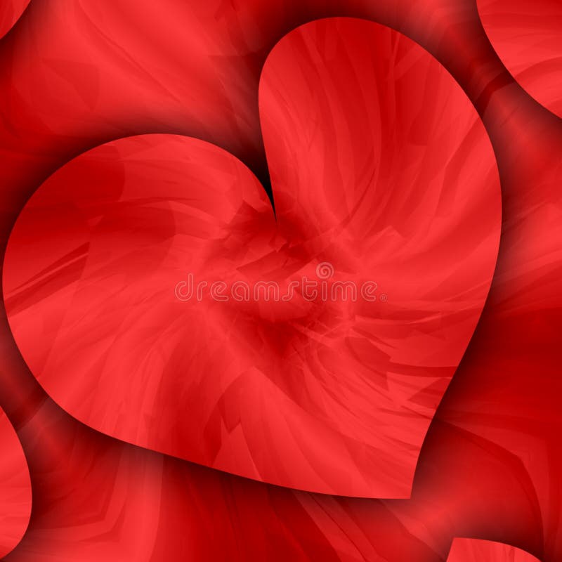 Red heart gradient card stock illustration. Illustration of love ...