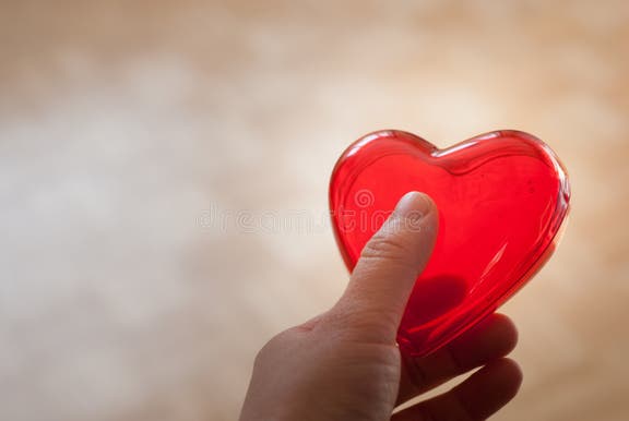 Red heart in hand stock photo. Image of care, romance - 85510206