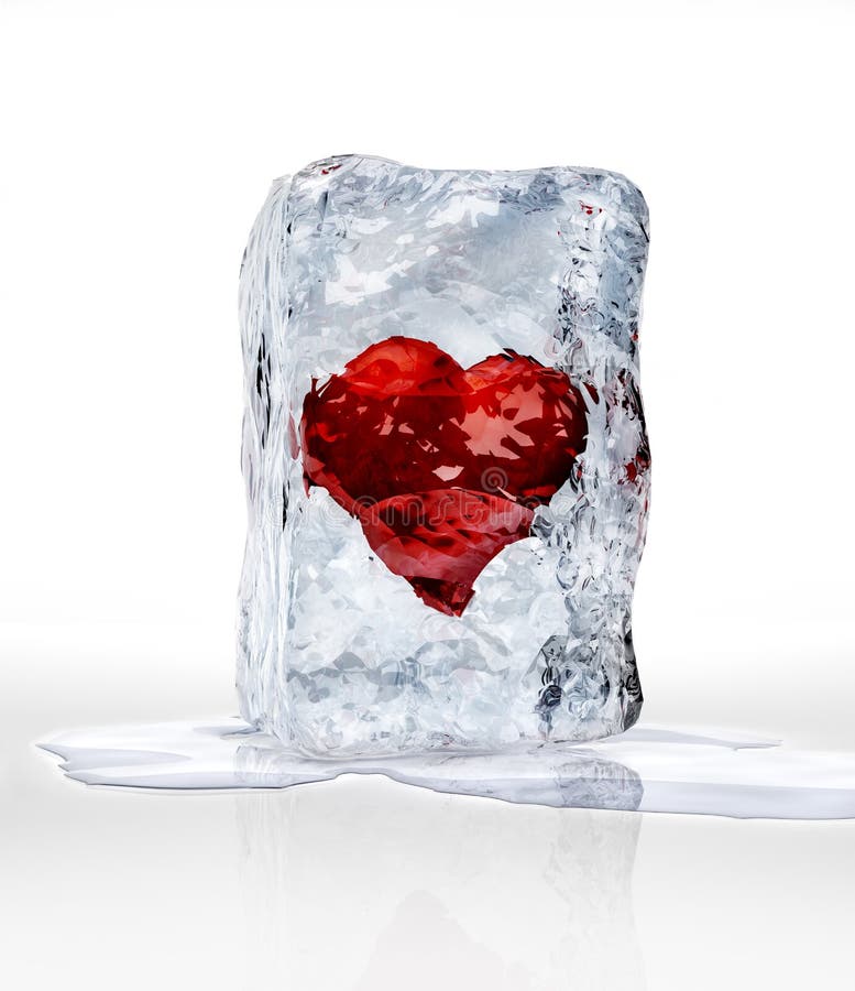 Ice heart stock illustration. Illustration of blue, celebration - 12754334