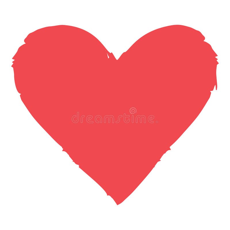 Red Heart Icon, Love Symbol. Vector Stock Illustration - Illustration ...