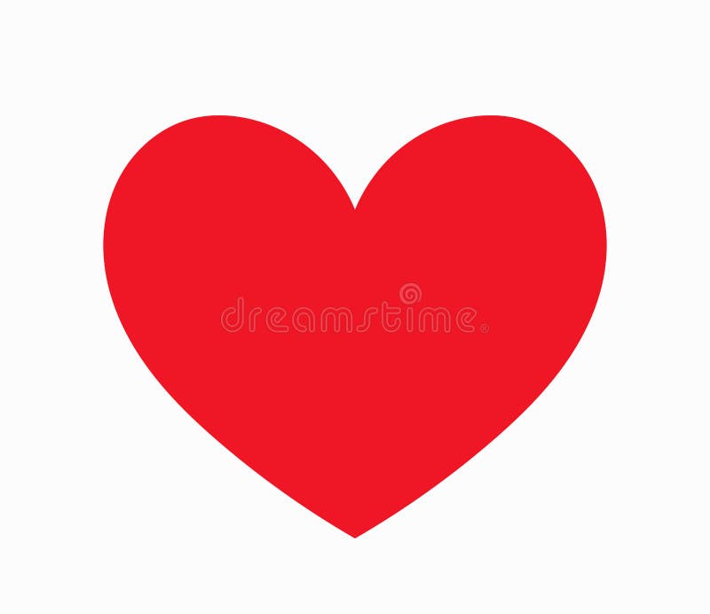 Red heart icon stock vector. Illustration of design - 261978024
