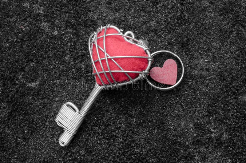 Red heart key stock image. Image of element, heart, layout - 35618295