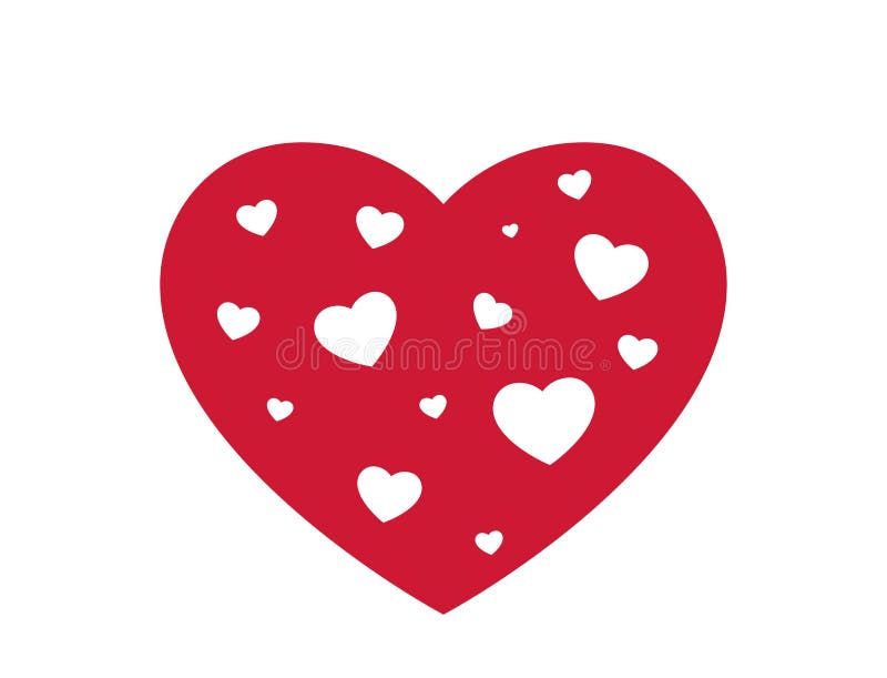 Red Heart with Little Hearts in it. Love, Romantic and Valentines ...