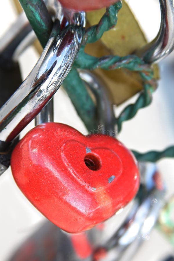 Lock with couple of hearts stock photo. Image of shaped - 103889112