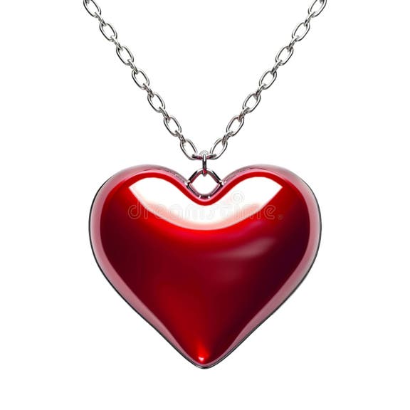 Red Heart Locket on Transparent Background - Ai Generated Stock ...