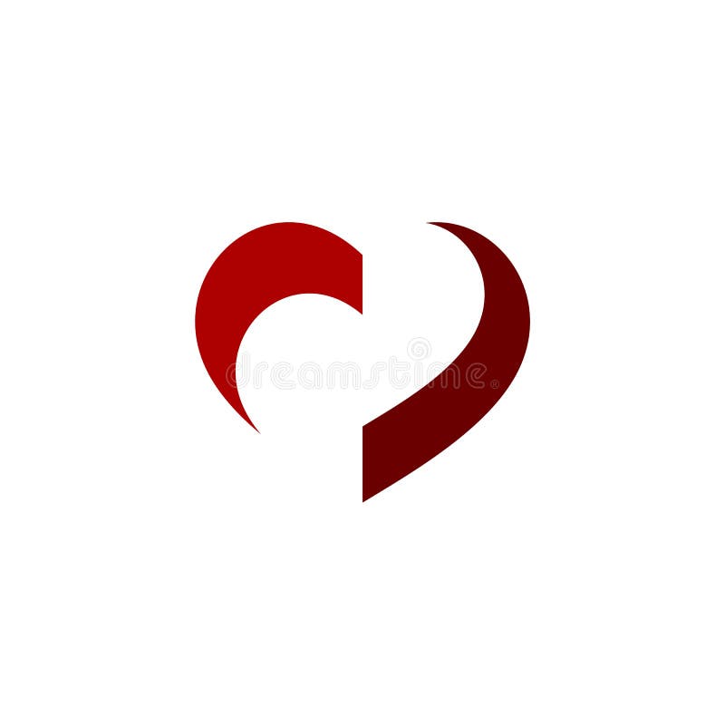 Heart Swoosh Love Icon Vector Logo Template Illustration Design. Vector ...