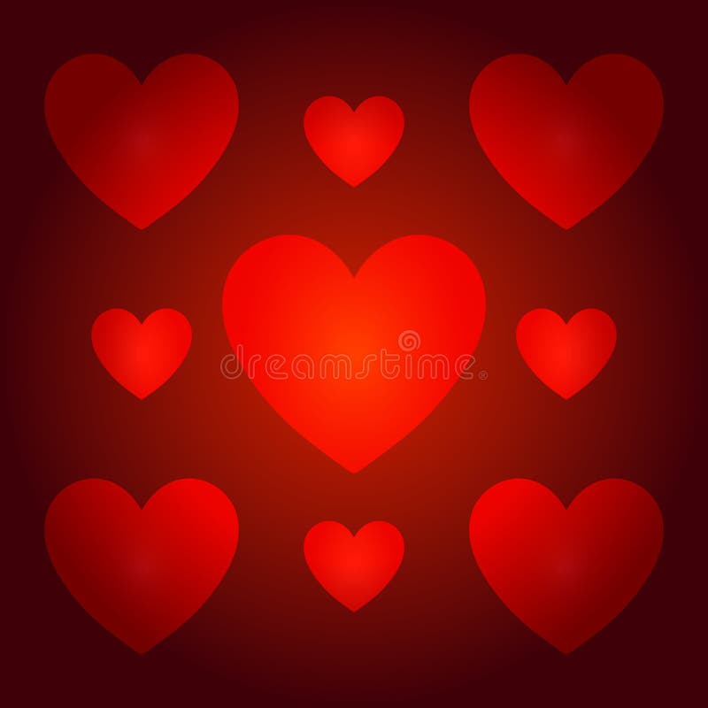 Bottom Gradient Big Red Heart Stock Illustrations – 13 Bottom Gradient ...