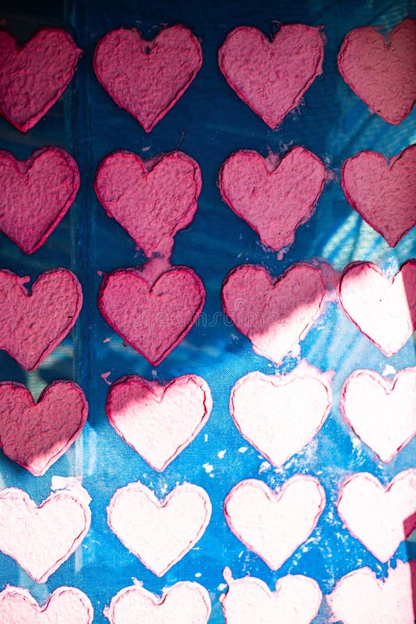 Red Heart Made from Mulberry Paper Stock Image - Image of native, craft ...