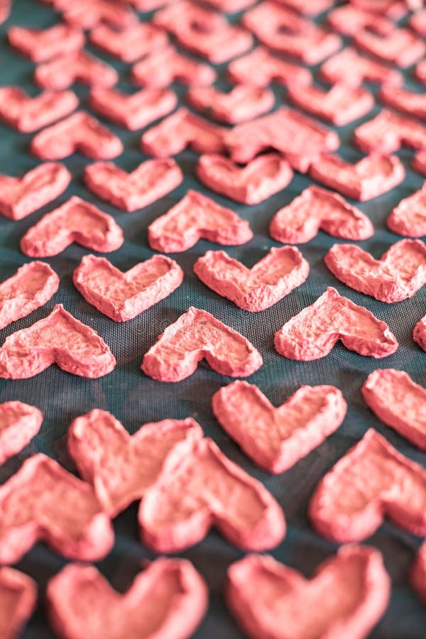 Red Heart Made from Mulberry Paper Stock Image - Image of decorative ...