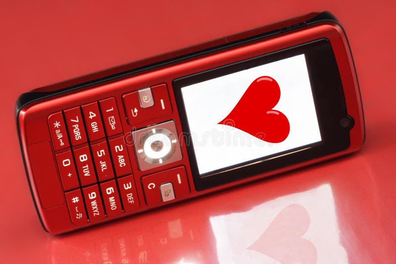 Red Heart Message stock photo. Image of call, longing - 3042262