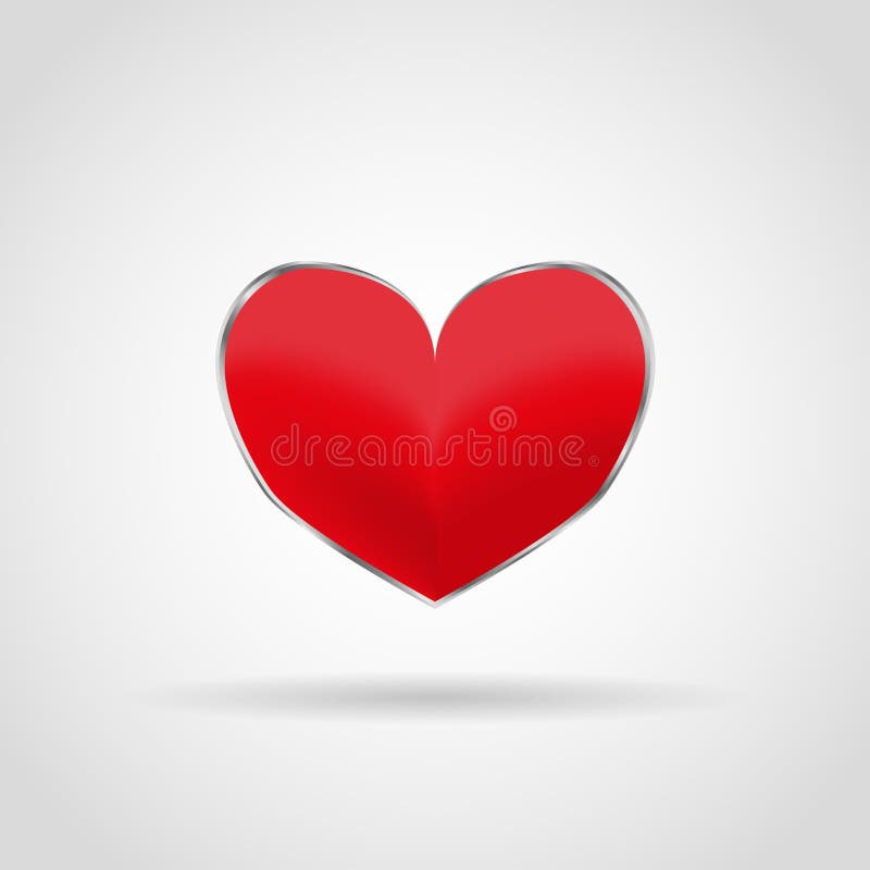 Red Heart Metal Rim White Background Stock Illustrations – 10 Red Heart ...