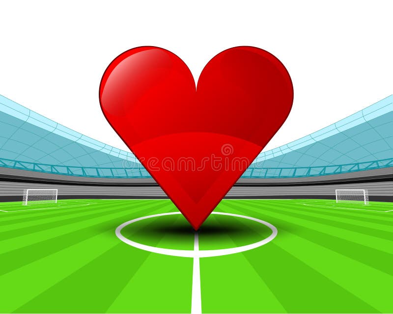 Heart Football Stock Illustrations – 4,503 Heart Football Stock ...