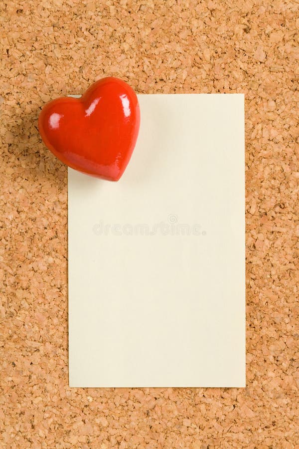 Red Heart and Note Pad stock photo. Image of communication - 11491204