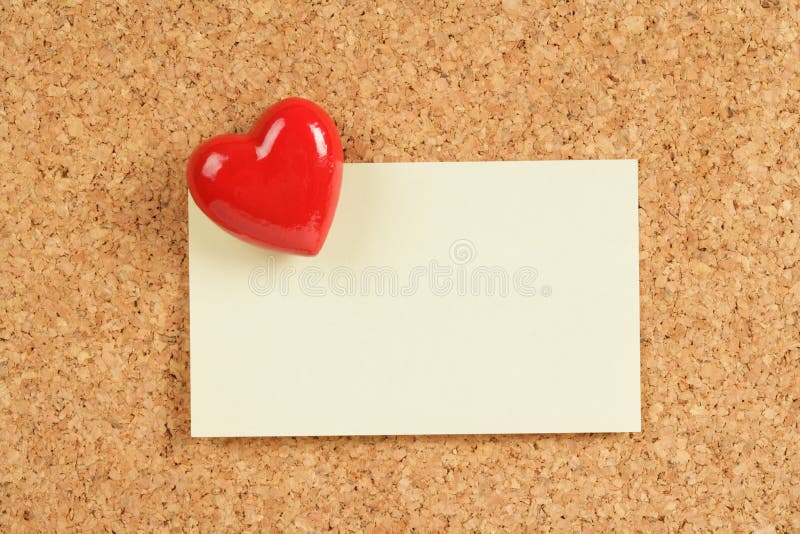 Red Heart and Note Pad stock photo. Image of communication - 11599350