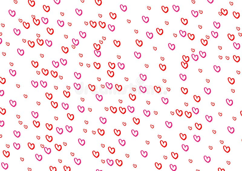 Red Heart Pattern Background. Illustration Design Stock Vector ...