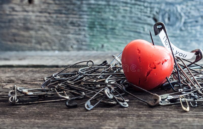 Punctured Red Heart Lots Stock Photos - Free & Royalty-Free Stock ...