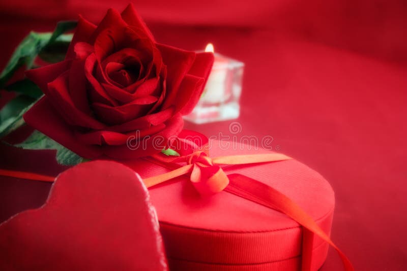 Present Candle Dear Up Gift Light Red Stock Photo - Image of gift, sign ...