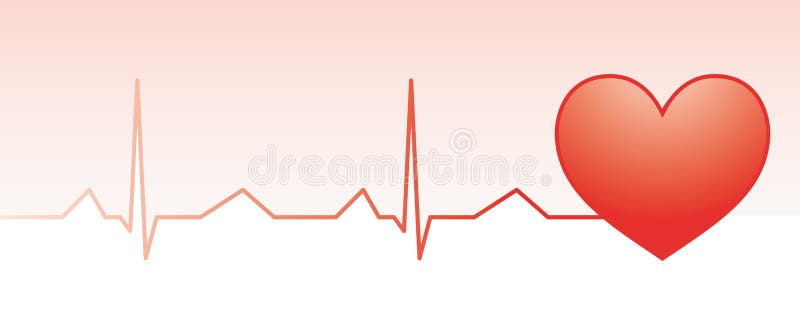 Heart monitor stock vector. Illustration of heart, cardiology - 5334108