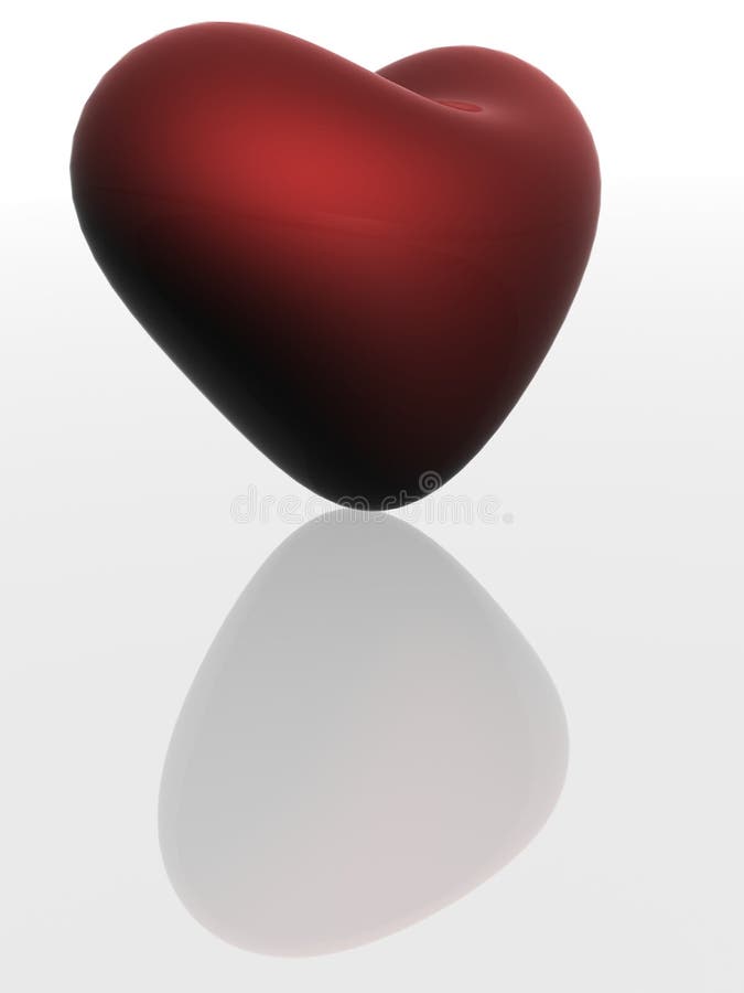 Heart reflection stock illustration. Illustration of seasonal - 12869274
