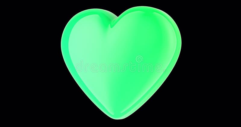 Red Heart Rotates and Changes Colours, Animation Seamlessly Loopable ...