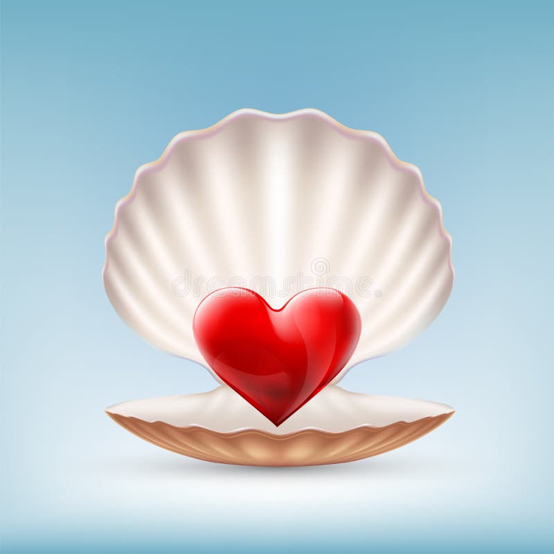 Seashell Love Icon Stock Illustrations – 236 Seashell Love Icon Stock ...