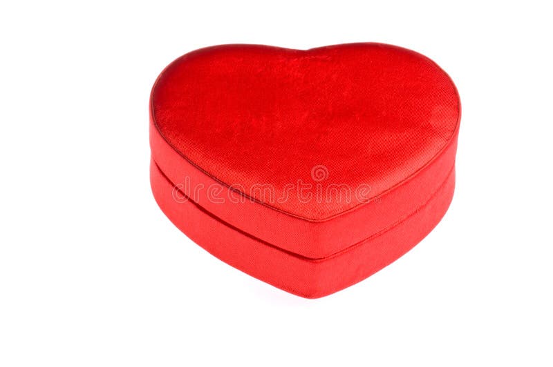 Red heart shape box stock image. Image of beautiful, wedding - 17582227