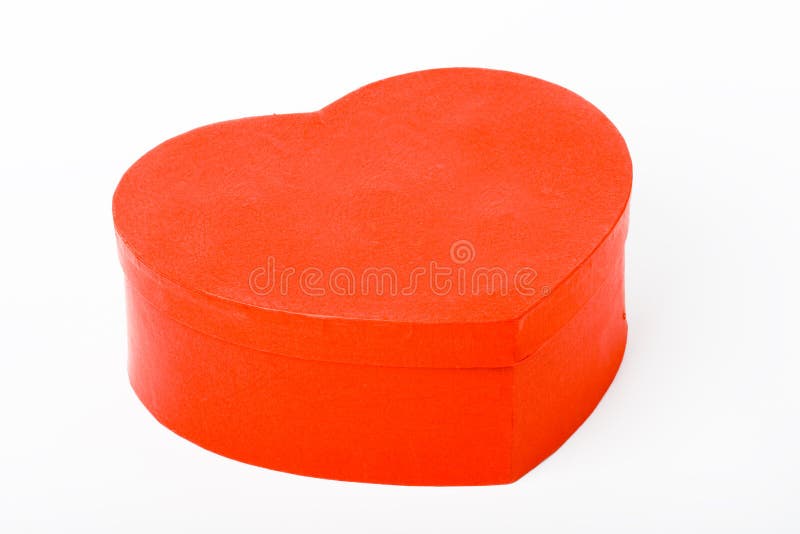 Red heart shape box stock image. Image of holiday, paper - 4127287