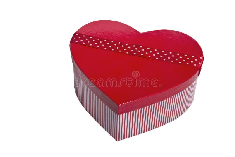 Red heart shape box stock photo. Image of celebrations - 35877514