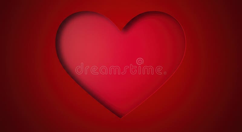 Red Heart Shape on Dark Red Background Stock Illustration ...