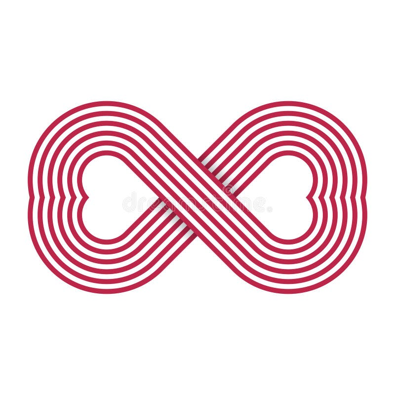Red Ribbon Shaped Infinity Symbol Stock Illustrations – 17 Red Ribbon ...