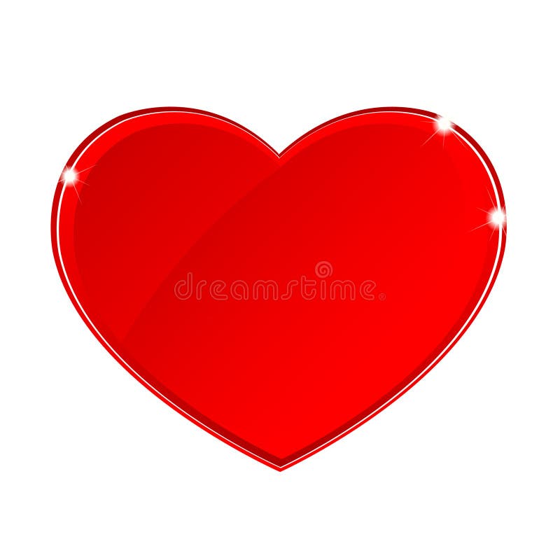 Red Heart shape stock vector. Illustration of design - 36975284