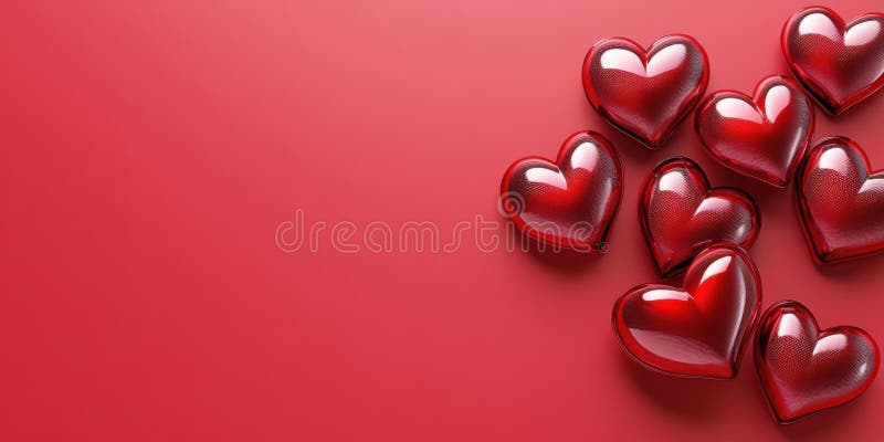 Red Heart Shape Spread Love and Affection, a Symbol of Warm Feelings ...