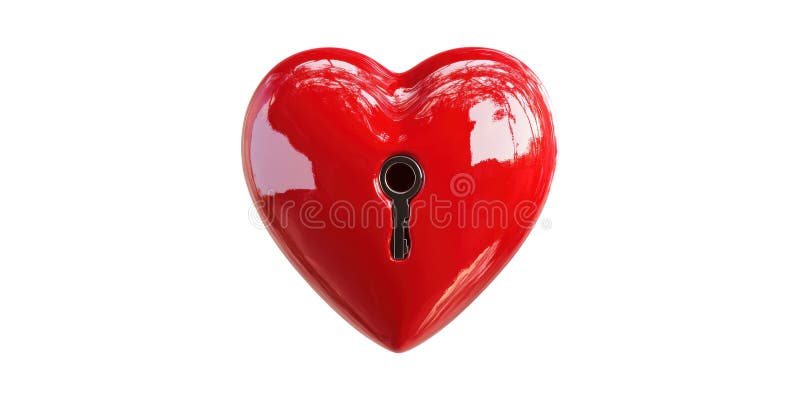 Red Heart Shaped Lock Keyhole Isolated Transparent Background Stock Photos - Free & Royalty-Free ...