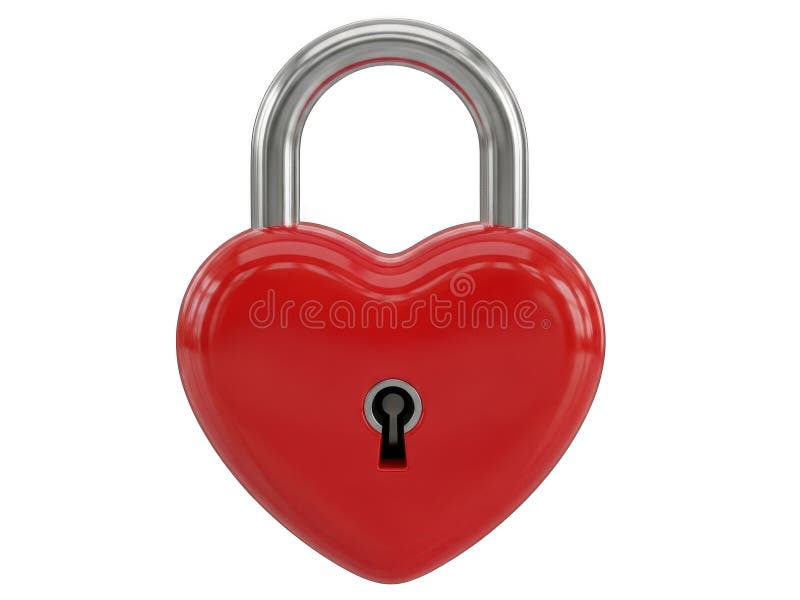 Vivid Red Heart Shaped Padlock Stock Illustrations – 11 Vivid Red Heart ...