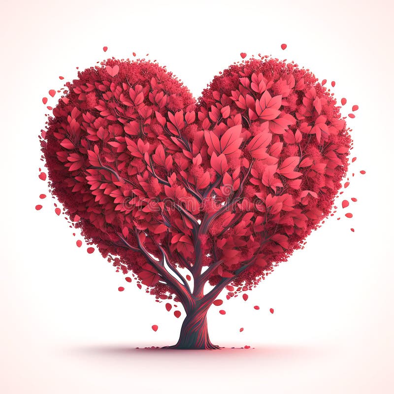 Heart-shaped Tropical Island Stock Image - Image of trees, romance ...