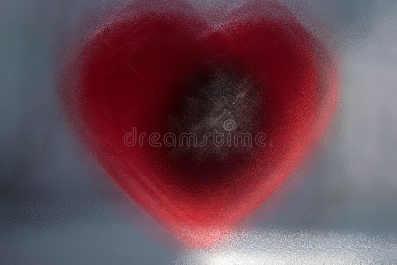 A Red Heart Shot with Lens Blur Effect Stock Photo - Image of happy ...