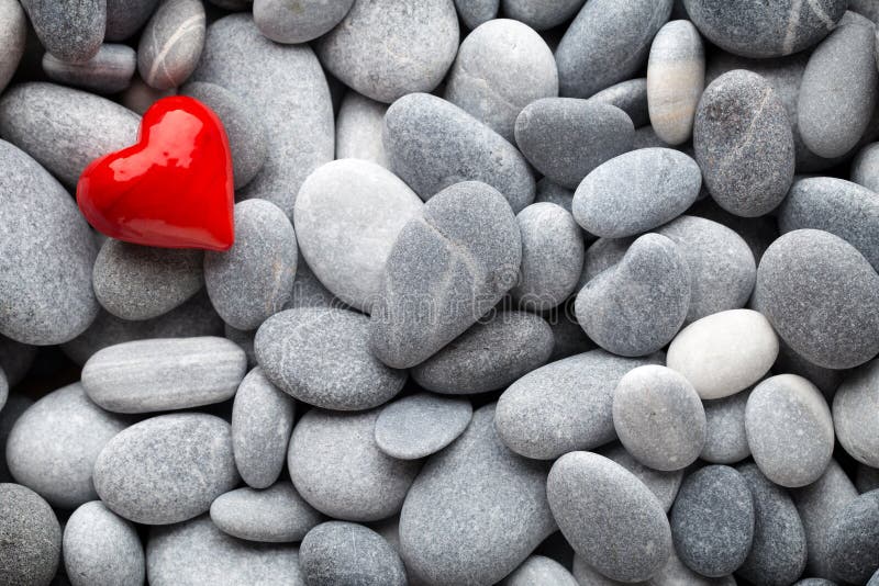 Red Heart of the Spa Stones Stock Photo - Image of stone, small: 66517722