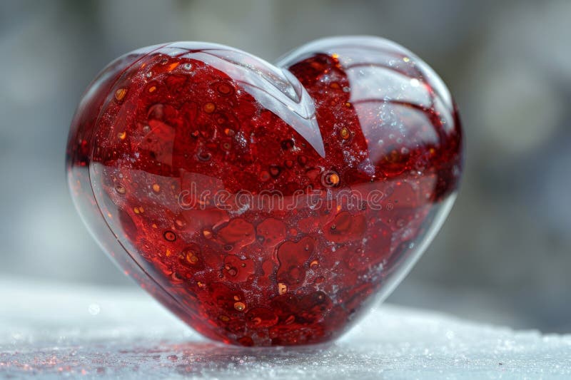 Red Heart Symbol on a Crisp and Radiant White Background for Versatile ...