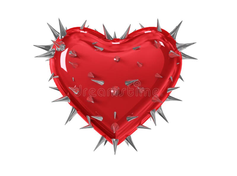 Chained heart stock illustration. Illustration of happy - 3931967