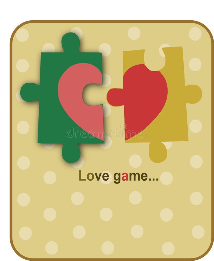 Red heart in two piece stock vector. Illustration of love - 28673766