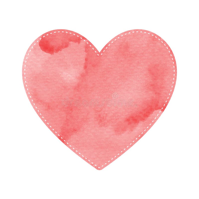 Red Heart on White Background Stock Vector - Illustration of messy ...
