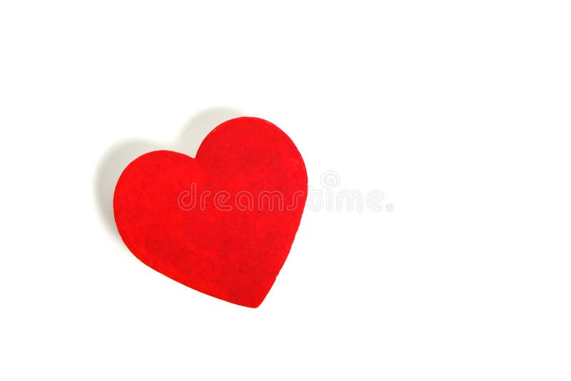 Red Heart White Background.Banner,blank Copy Space Stock Photo - Image ...