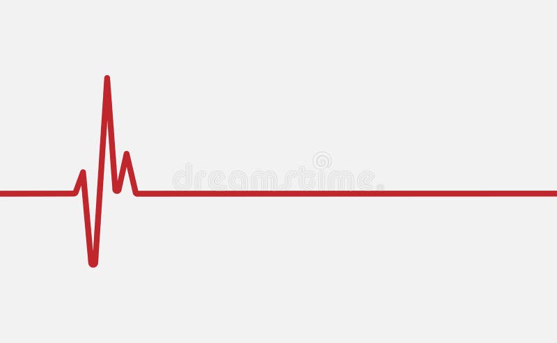 Red heartbeat line icon stock vector. Illustration of curve - 123625862