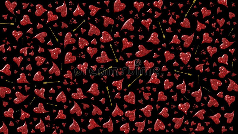 Red Hearts Beautiful Texture Background Stock Illustration ...