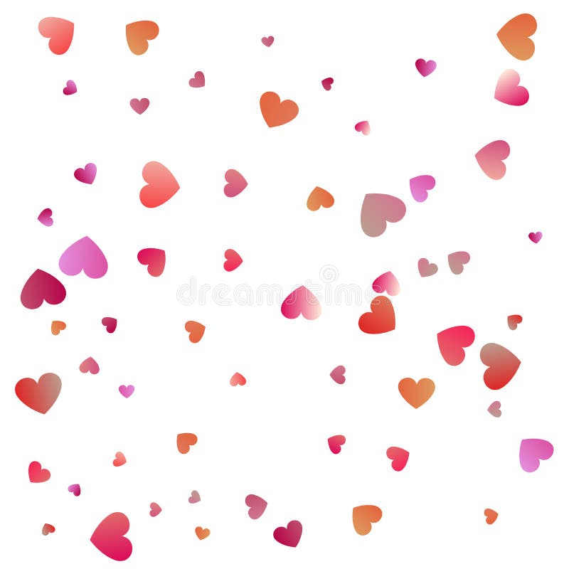Red Hearts Confetti Celebrations. Simple Festive Modern Design Stock ...