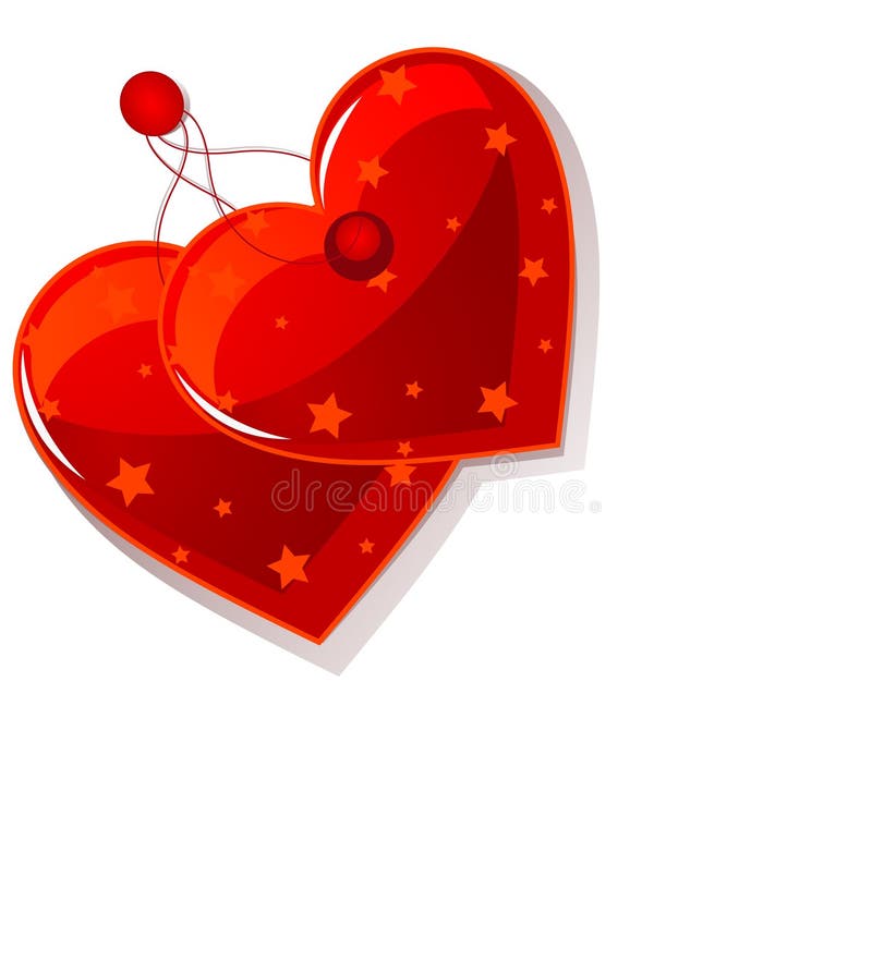 Red Hearts stock vector. Illustration of designs, cards - 66485554
