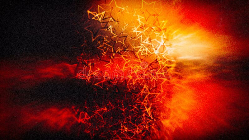 Red Heat Geological Phenomenon Beautiful Elegant Illustration Graphic ...