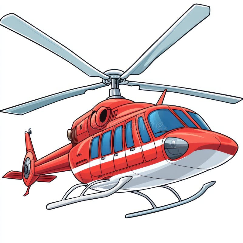 Helicopter Cartoon stock vector. Illustration of vector - 139973946