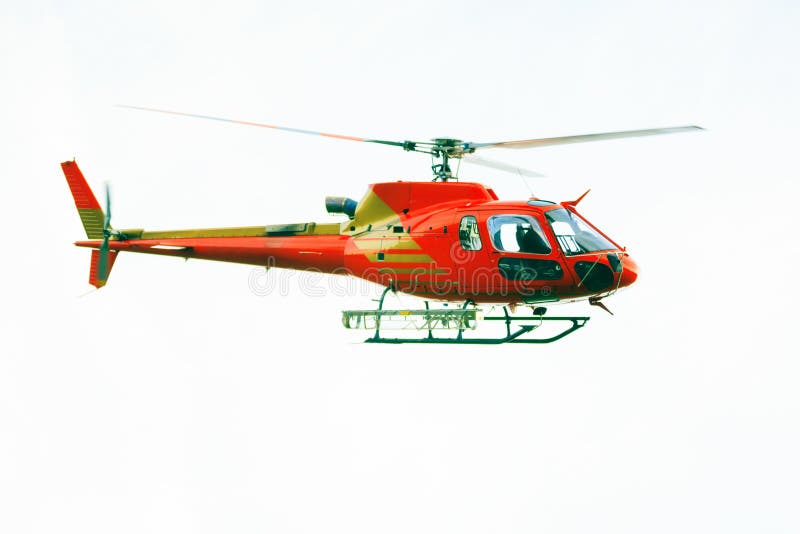 Red Helicopter stock photo. Image of isolated, medevac - 91063644